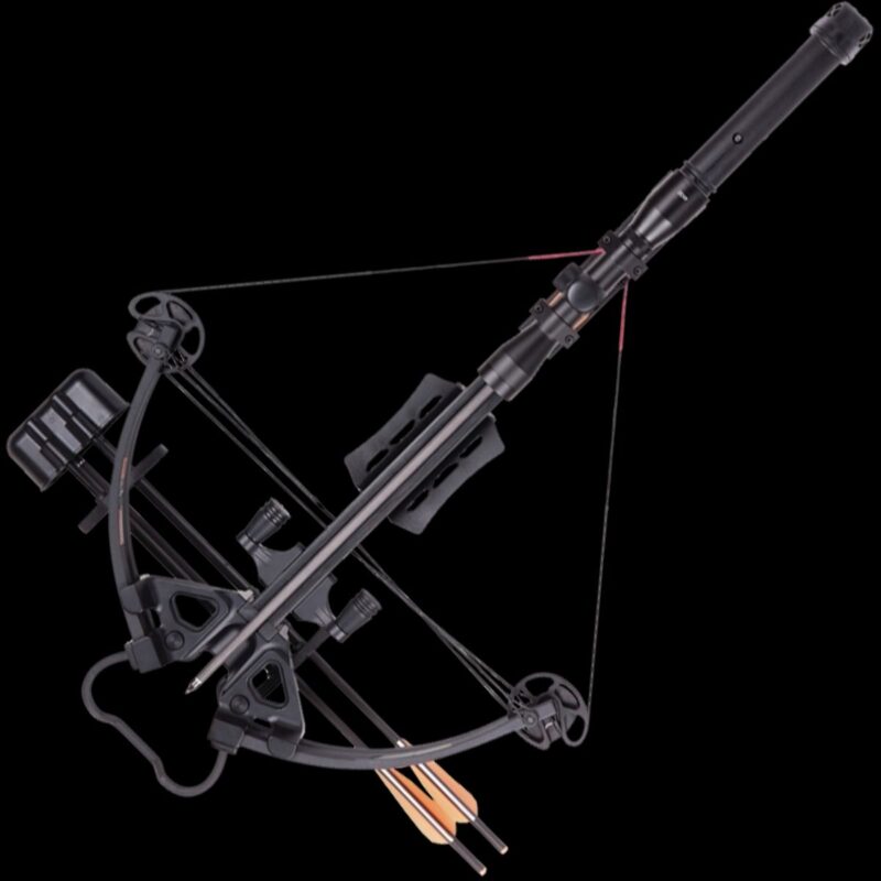 Man Kung Stalker Compound Crossbow Black - 185 LBS/370 FPS - Crossbows ...